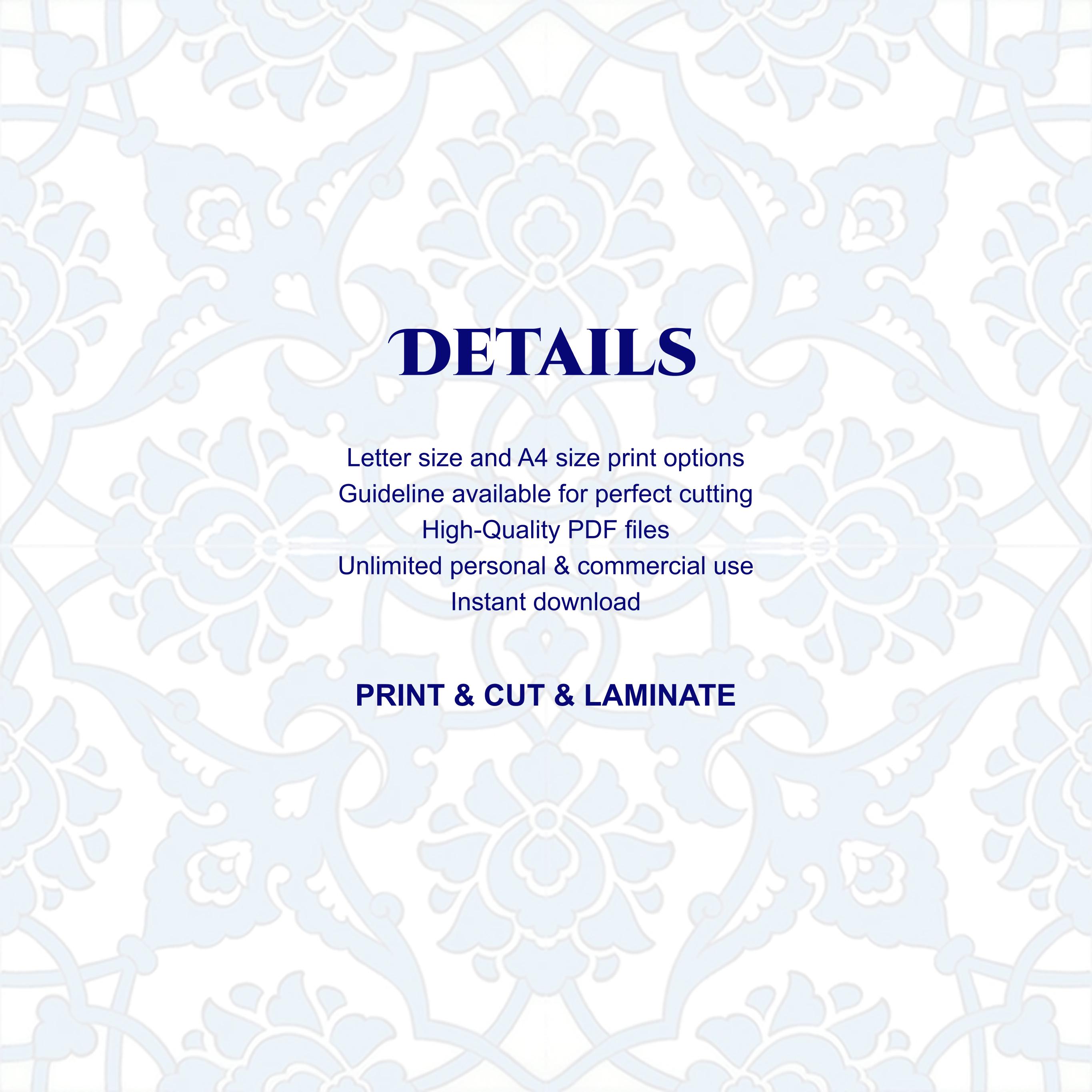 Turkish Iznik Tile Bookmark Set: Islamic Floral Art - Etsy