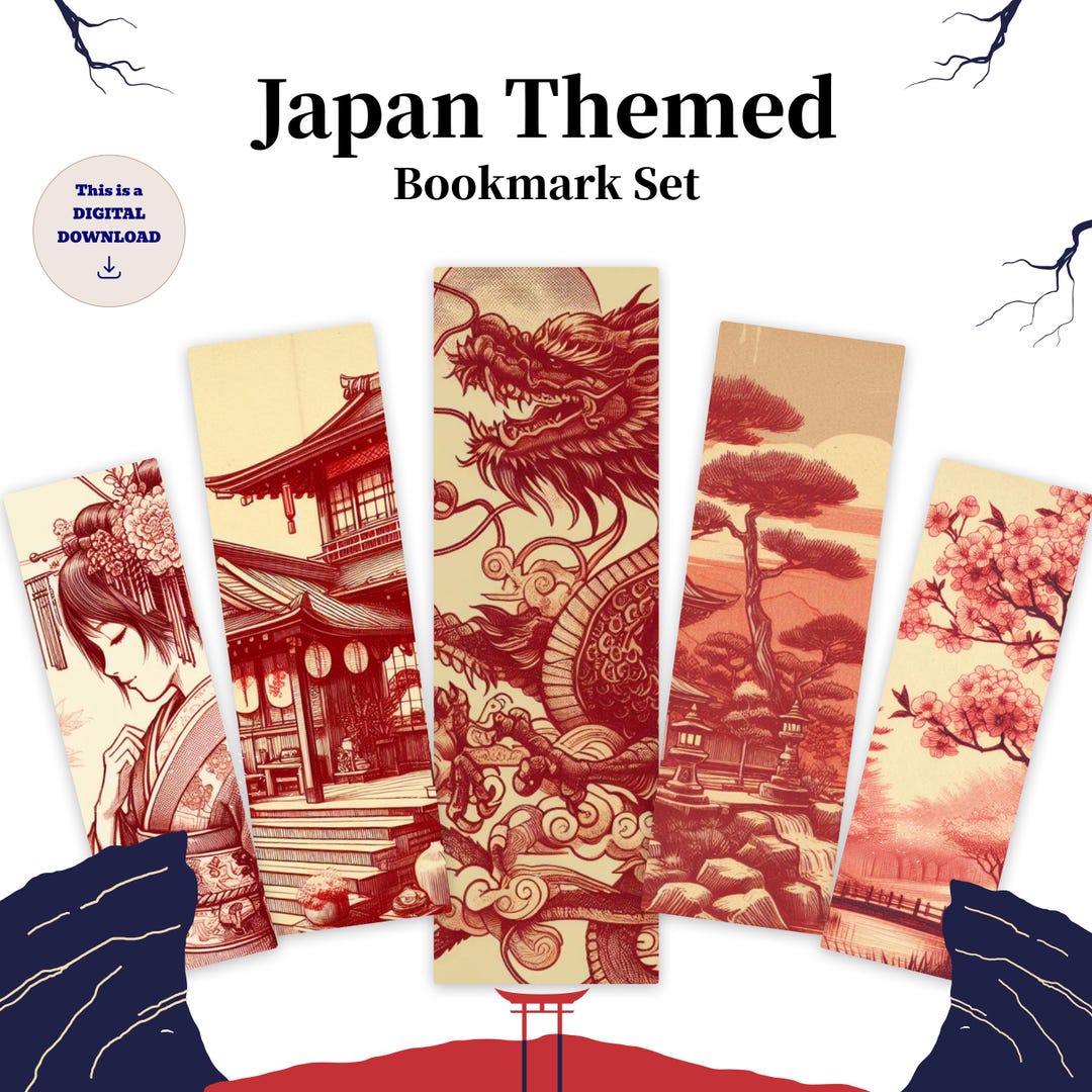 Japanese Printable Bookmarks | Vintage Japan Art | Samurai, Geisha ...
