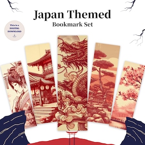 Japanese Printable Bookmarks | Vintage Japan Art | Samurai, Geisha ...