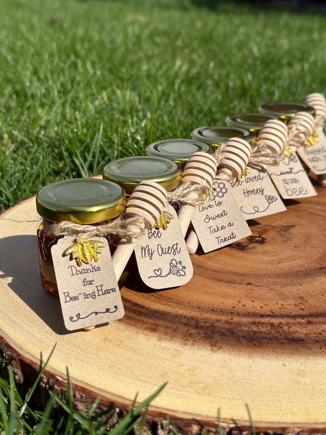 Mini Honey Jar Favors | Honey Bridal Shower Favors | Honey Favors | Bee ...
