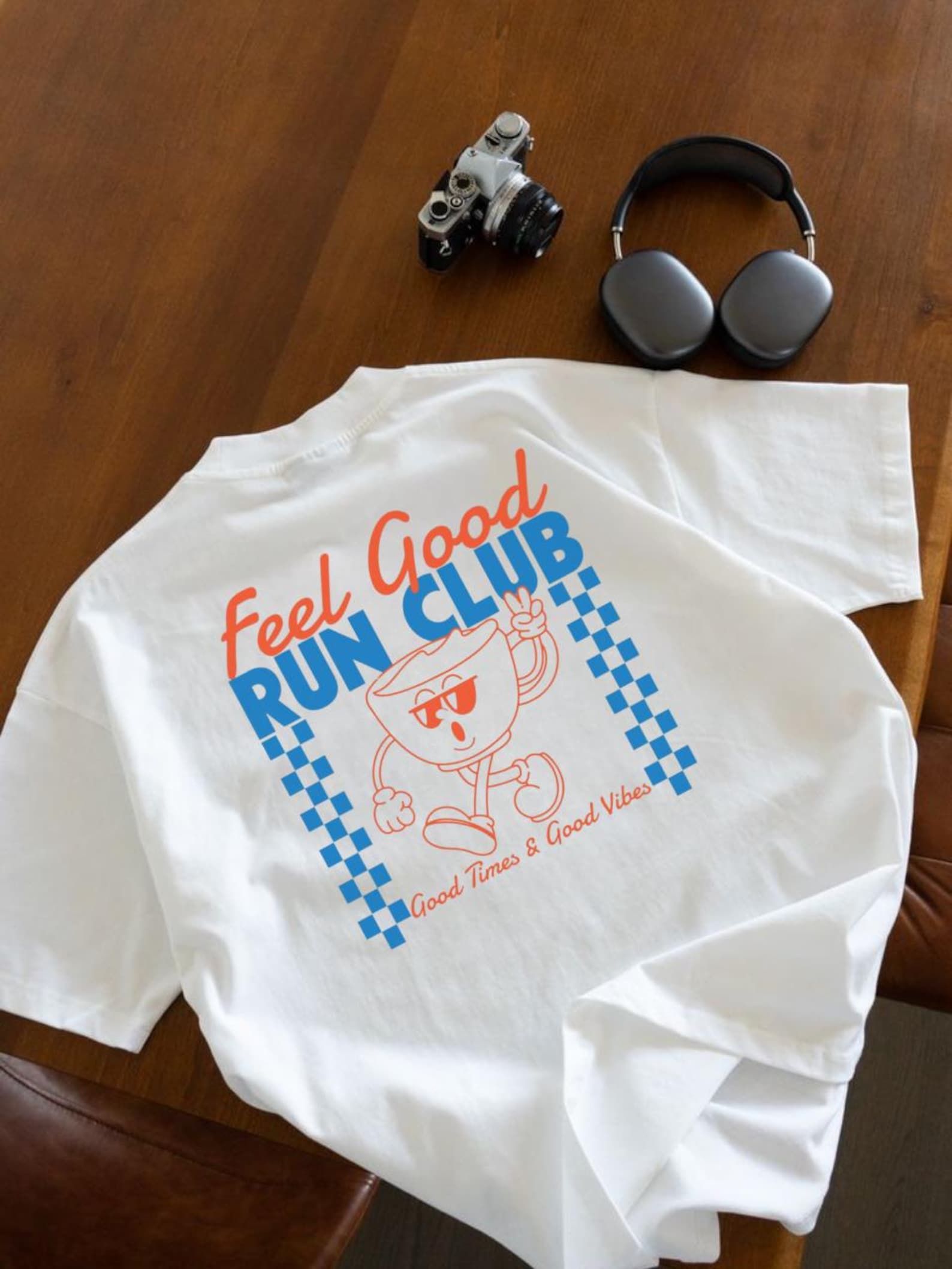 Feel Good Run Club Shirt | Relaxed Fit Running Tee Casual Jogging ...