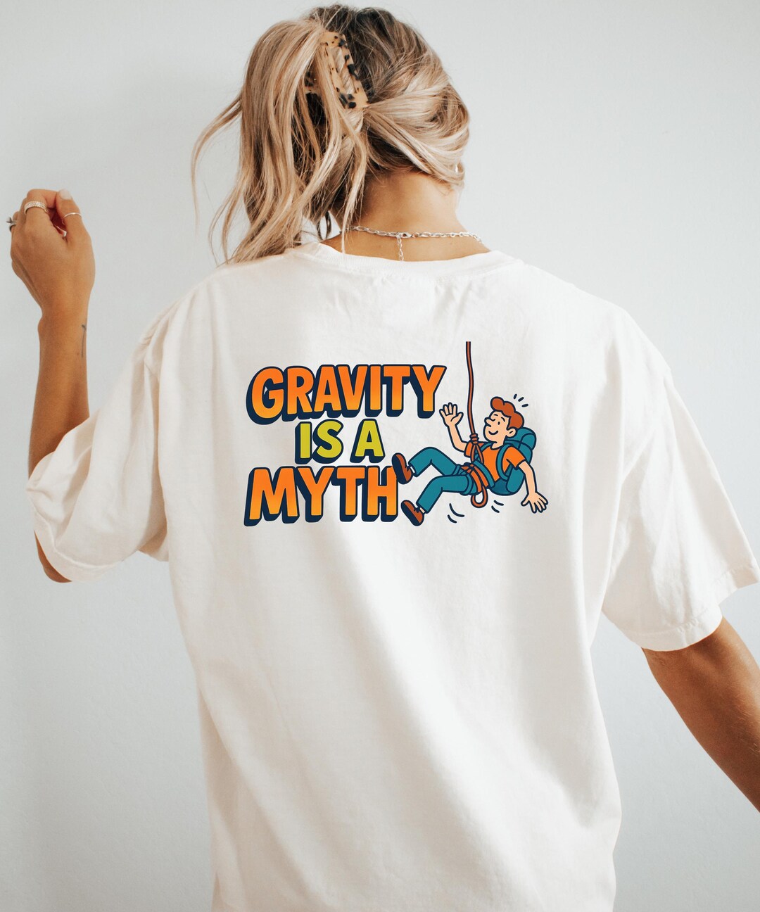 Gravity is a Myth Climbing Shirt | Funny Rock Climbing T-shirt | 100% ...