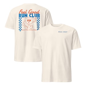 Feel Good Run Club Shirt | Relaxed Fit Running Tee Casual Jogging ...