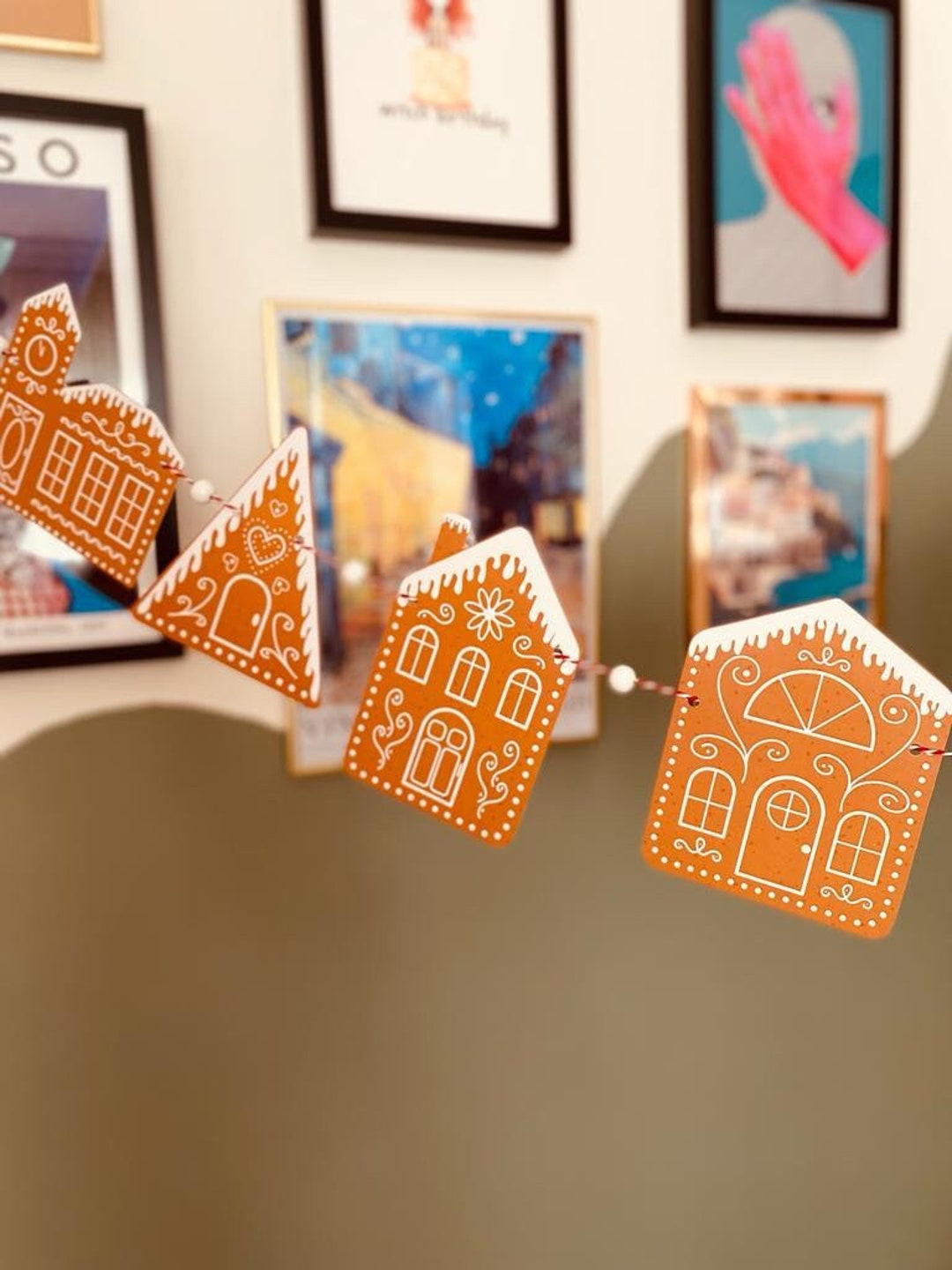 Gingerbread House Banner - Etsy