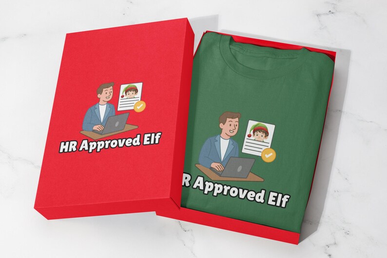 HR Approved Elf Shirt, Funny Office Christmas Shirt, Human Resources ...