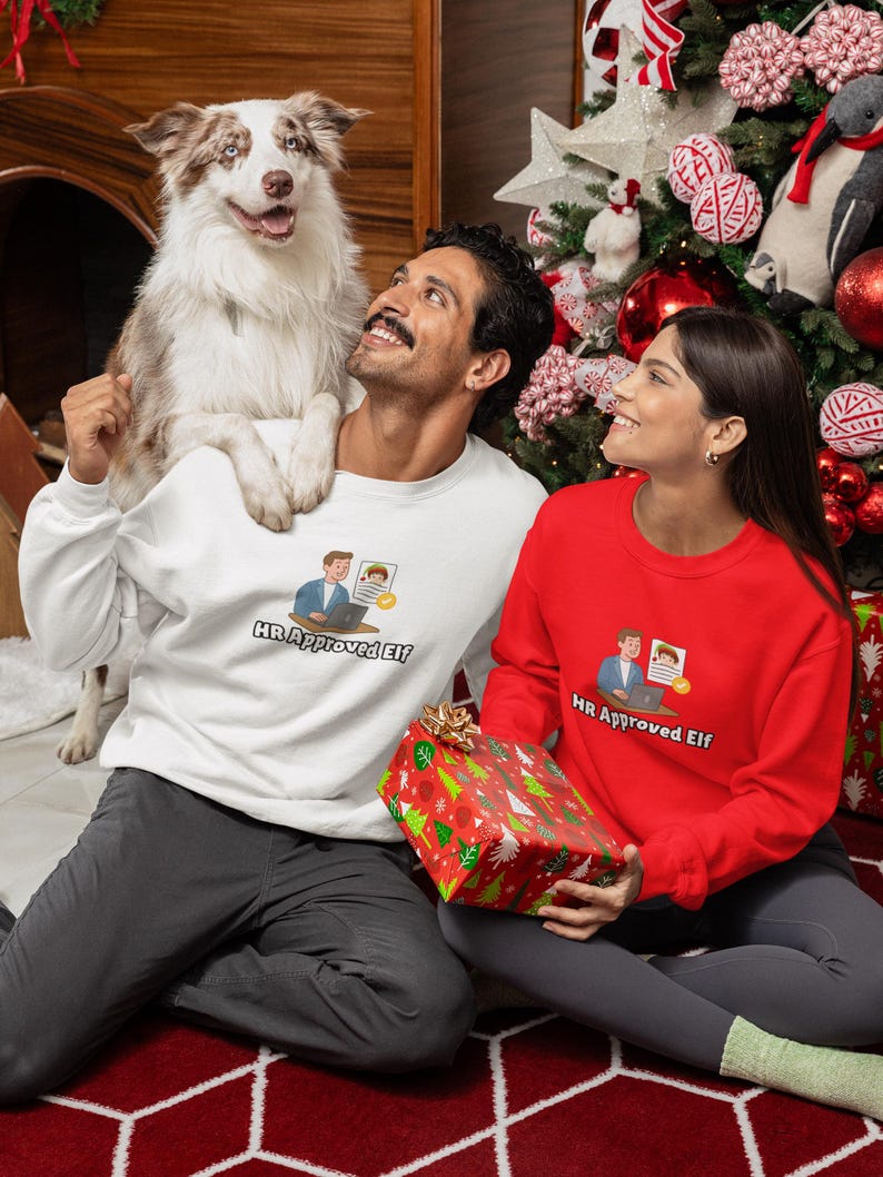 HR Approved Elf Shirt, Funny Office Christmas Shirt, Human Resources ...