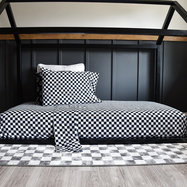 Checkered Sheet Set - Etsy