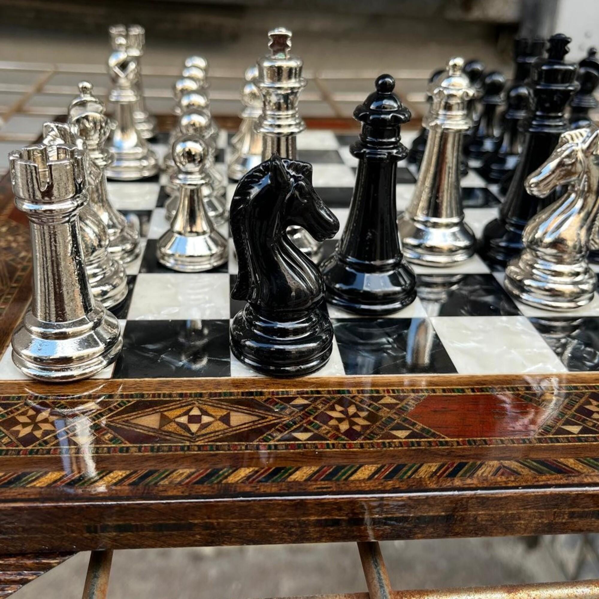 Luxury Chess Sets Classic Chess Pieces Handmade İnlaid Wooden Chess ...