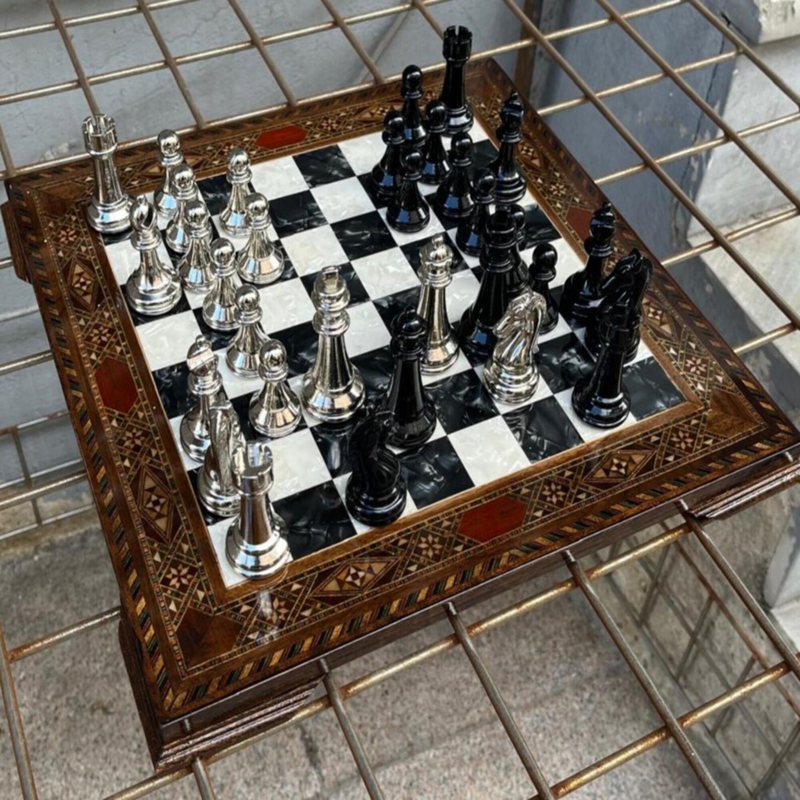 Luxury Chess Sets Classic Chess Pieces Handmade İnlaid Wooden Chess ...