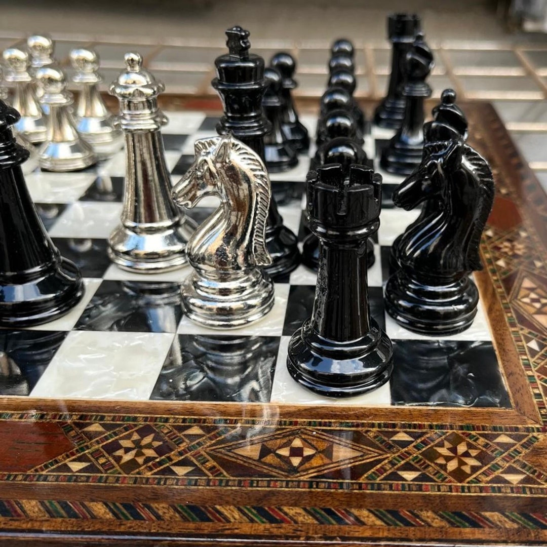 Luxury Chess Sets Classic Chess Pieces Handmade İnlaid Wooden Chess ...