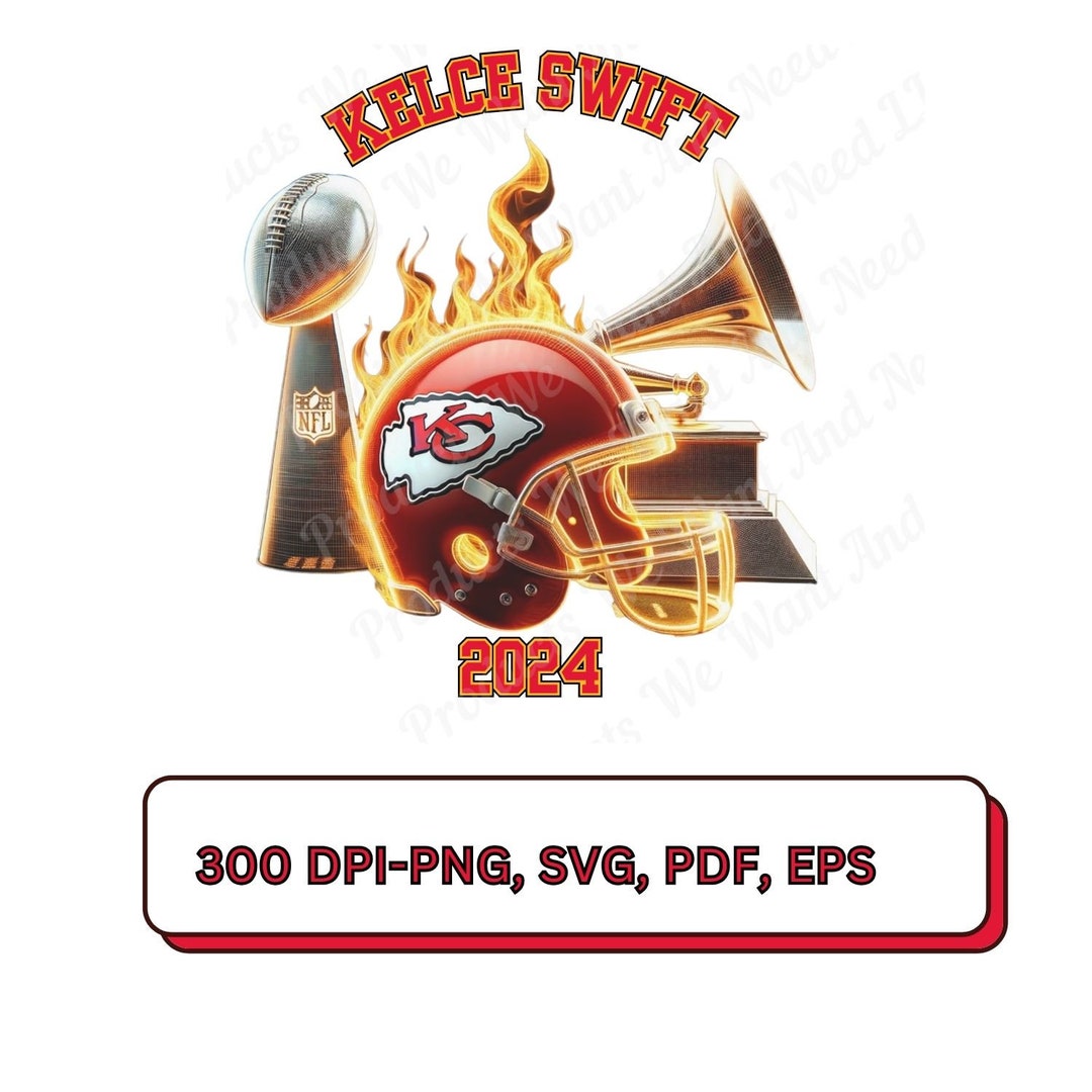 Travis Kelce Taylor Swift Fan Art Digital Bundle High-Res PNG and SVG ...