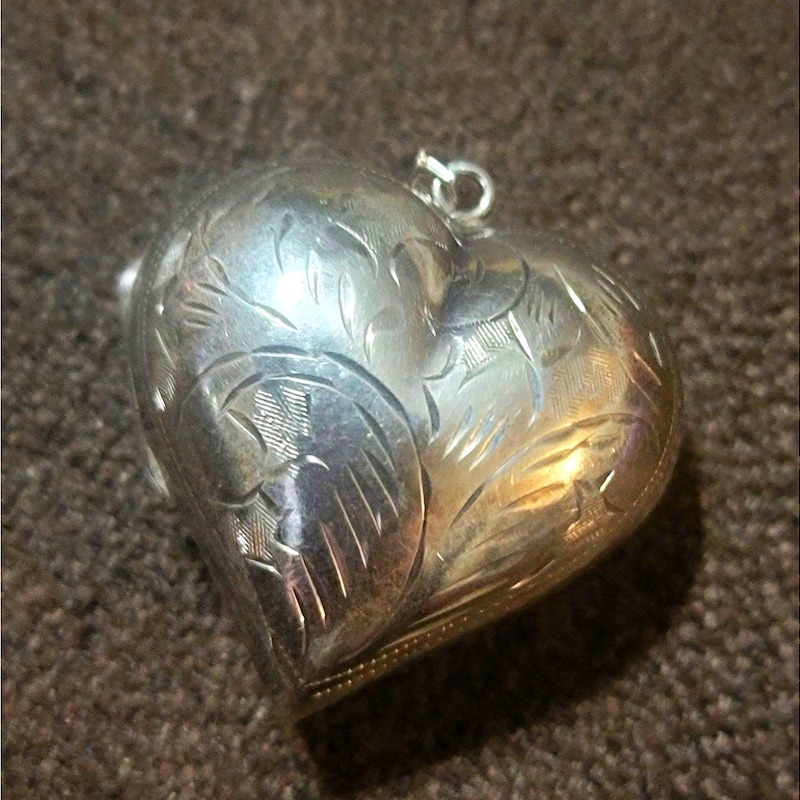Vtg Sterling Heart Locket - Etsy New Zealand