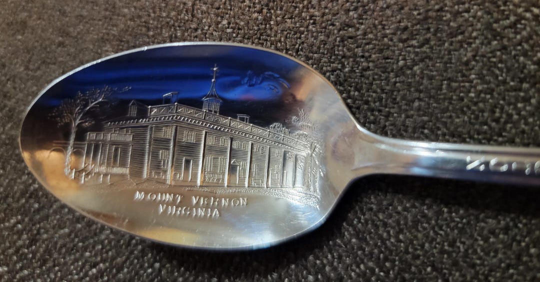Vintage William Rogers Silver Plated Spoon George Washington Mount ...