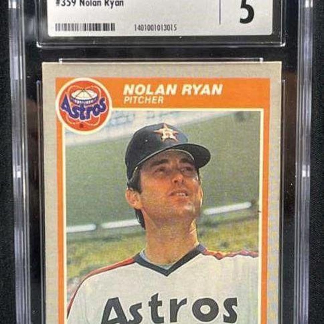Nolan Ryan #34, 1985 Houston Astros Trading Card FLEER # 359 Hof CSG 5 ...