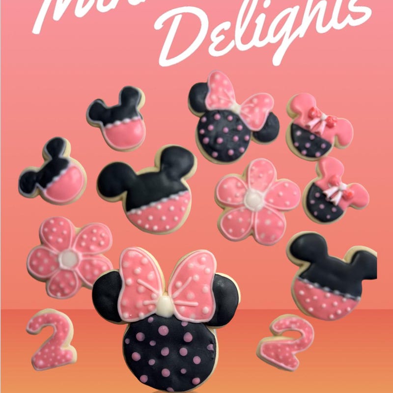 Minnie Mouse Cookie - Etsy