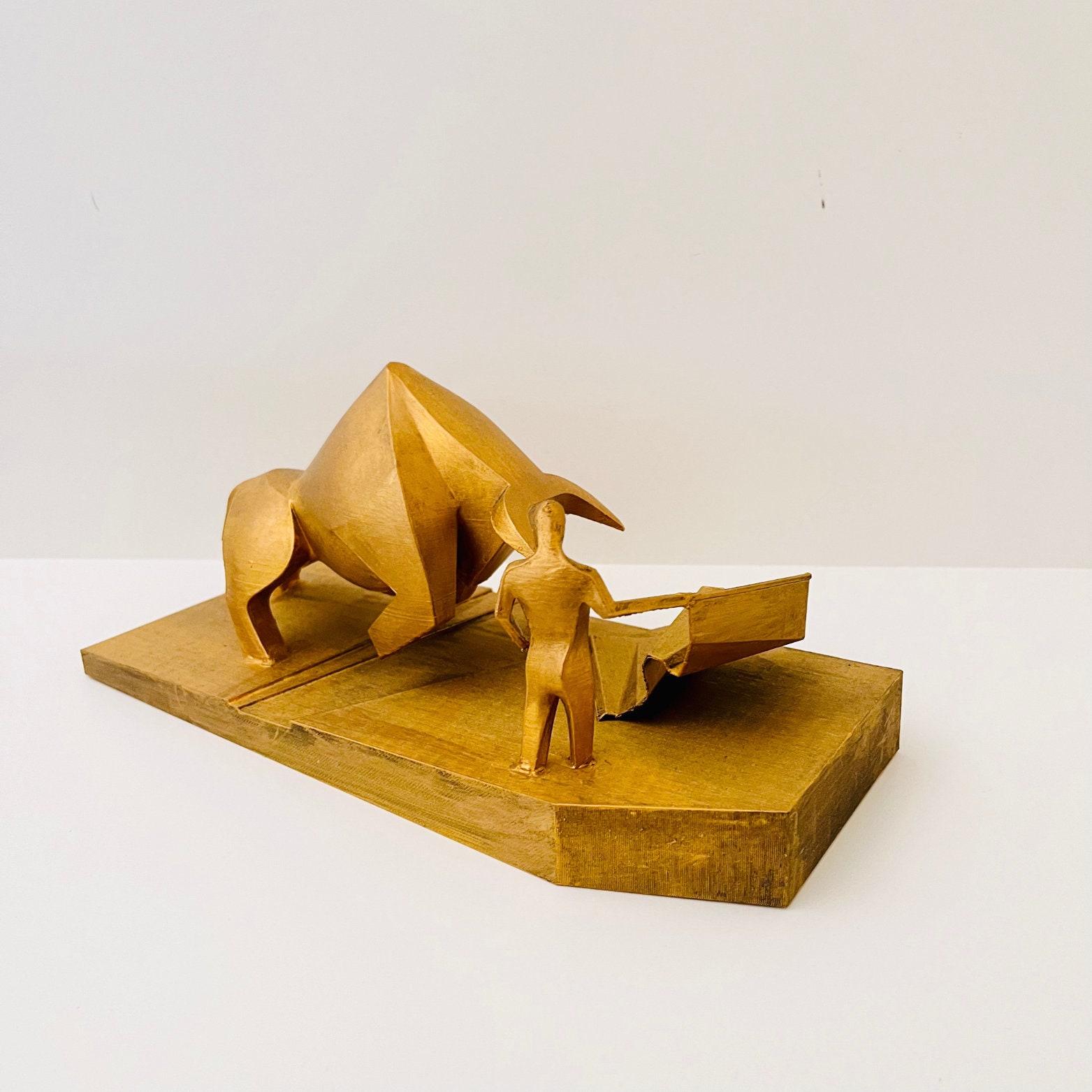 DUNE Inspired Bull and Matador Sculpture Modern Art DECOR Customizable ...