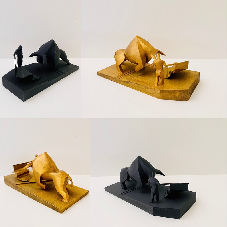 DUNE Inspired Bull and Matador Sculpture Modern Art DECOR Customizable ...