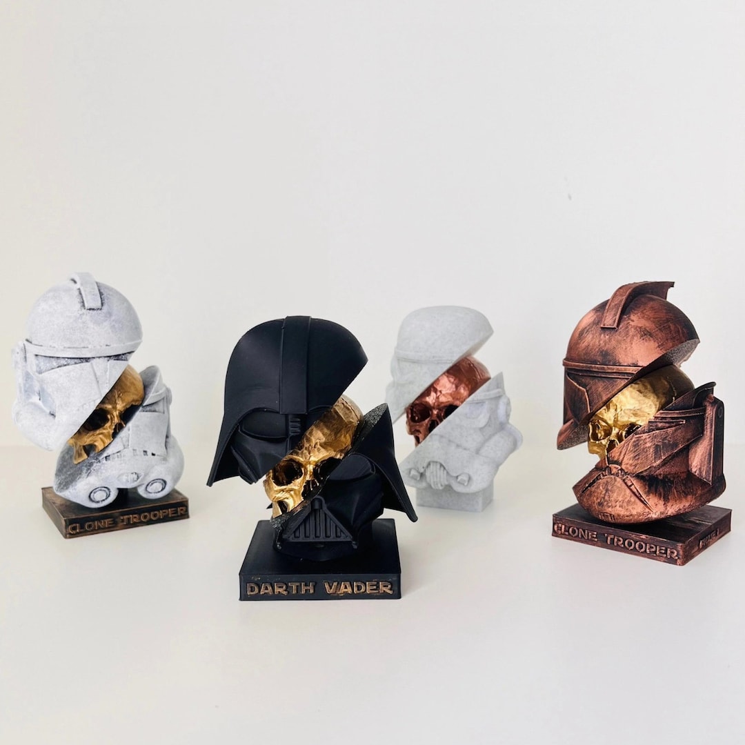 Star Wars Trophy - Customizable Darth Vader 3D Printed Skull. - Etsy