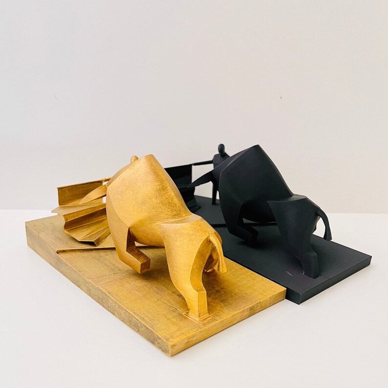 DUNE Inspired Bull and Matador Sculpture Modern Art DECOR Customizable ...