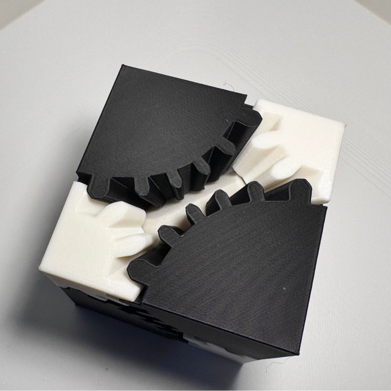 3D Printable Gear Cube STL File - Intricate Geometric Puzzle | Unique ...