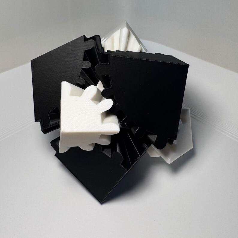 3D Printable Gear Cube STL File - Intricate Geometric Puzzle | Unique ...