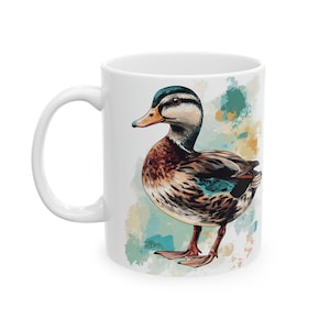 Vintage Duck Mug, Wildlife Mug, Cabin Mug, Farmhouse Mug, Nature ...