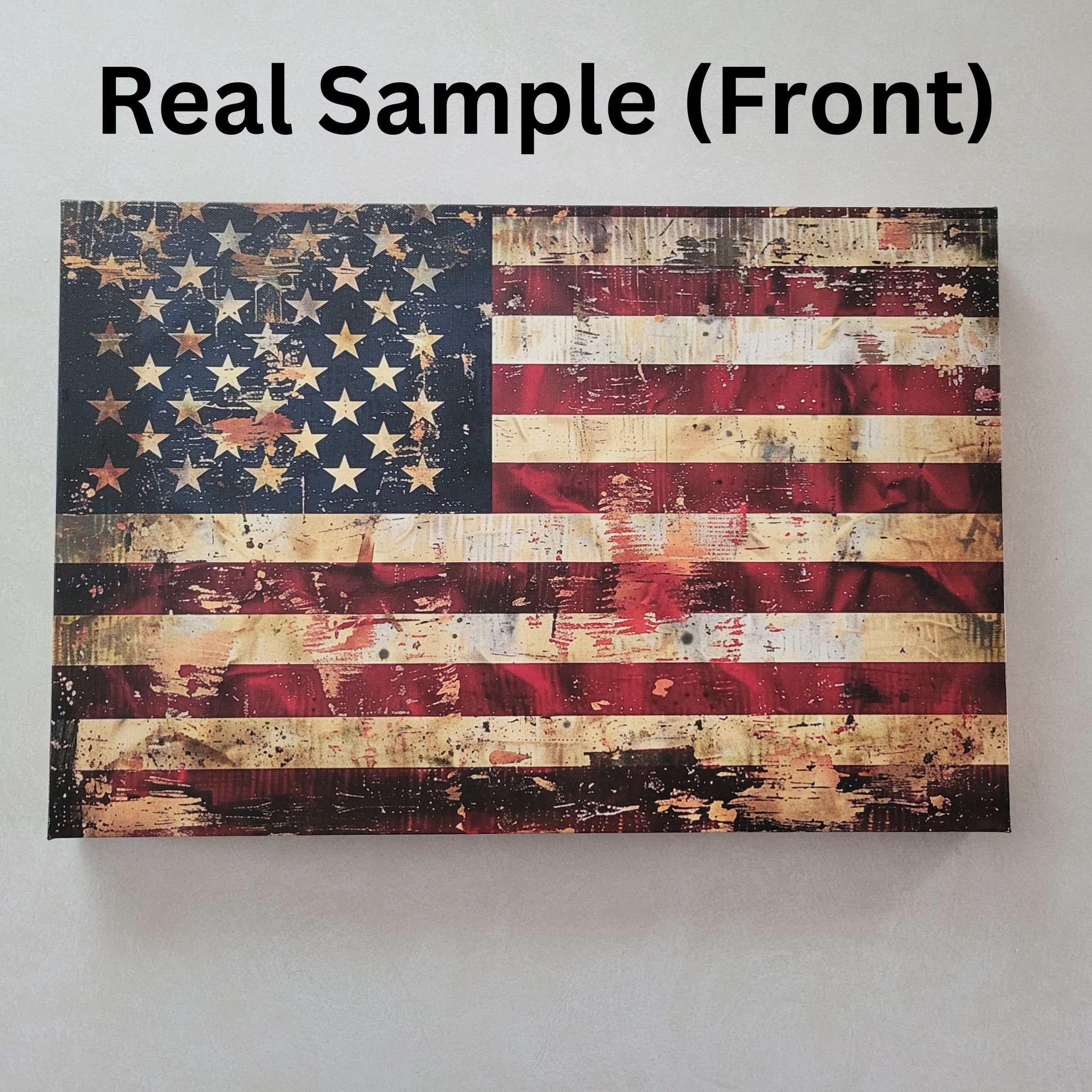 Rustic Watercolor Style USA Map Canvas Wall Print, Map Prints, Room ...