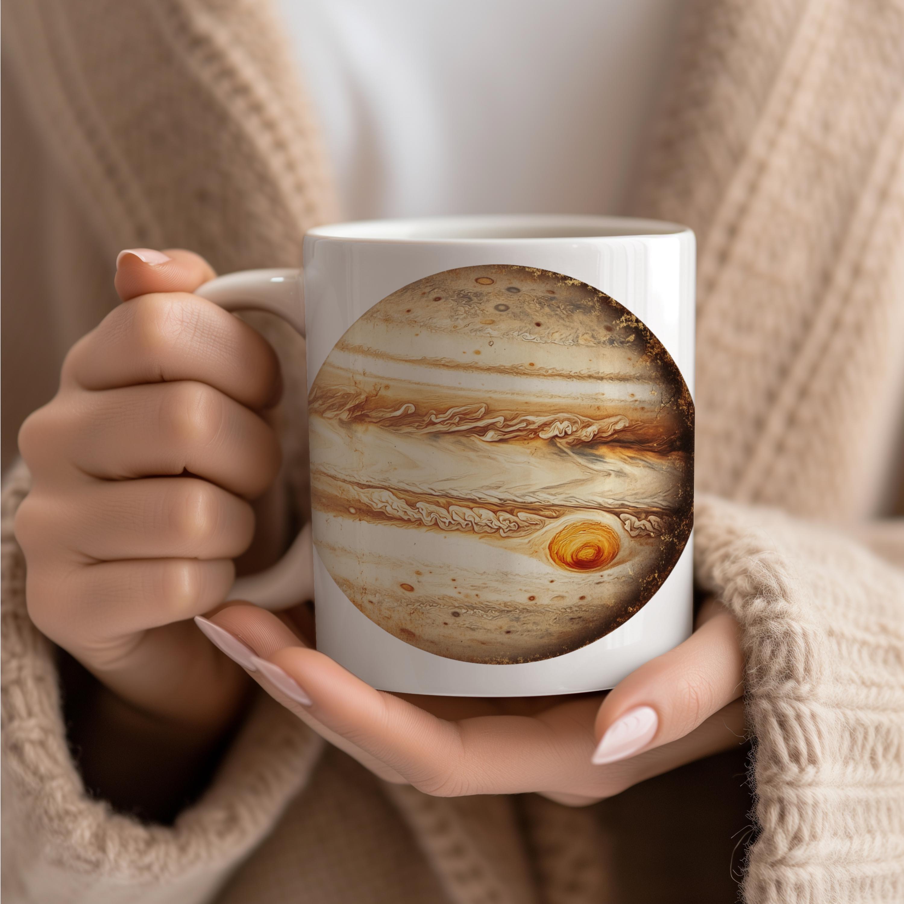Vintage Planet Jupiter Mug, Solar System Art, Space Art, Universe Mug ...