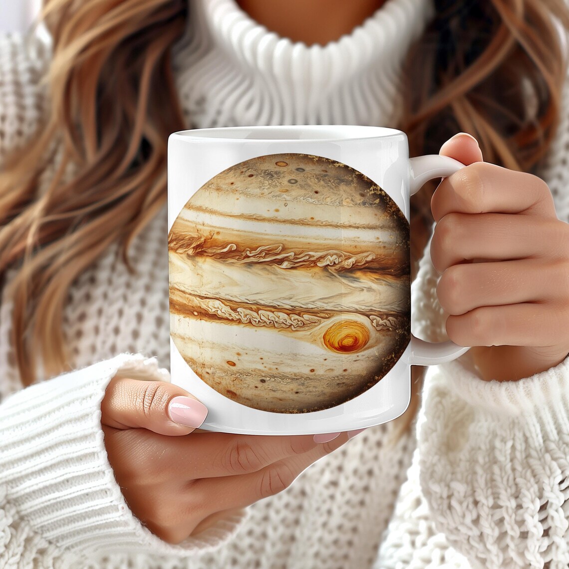 Vintage Planet Jupiter Mug, Solar System Art, Space Art, Universe Mug ...