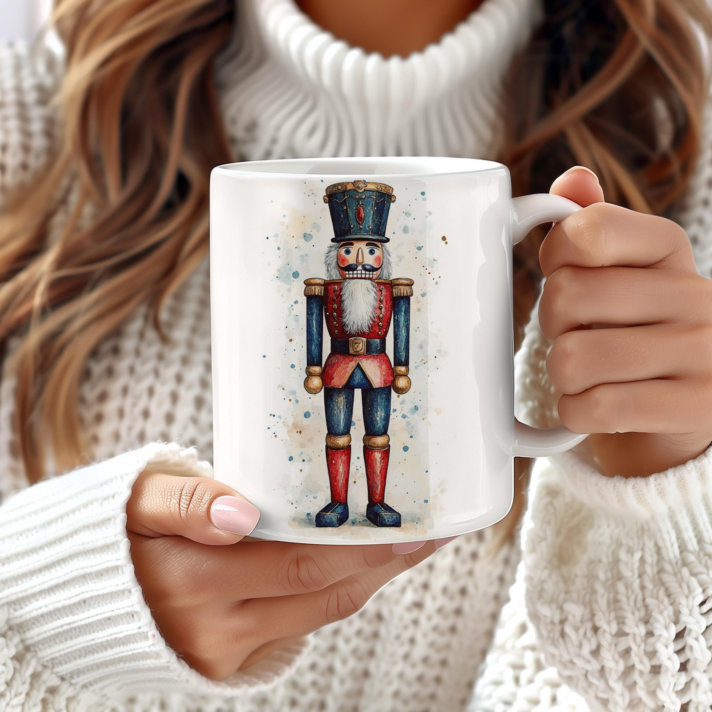 Vintage Nutcracker Mug, Christmas Mug, Holiday Decor, Winter Art ...