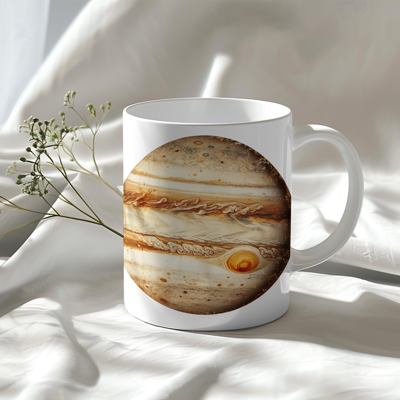Vintage Planet Jupiter Mug, Solar System Art, Space Art, Universe Mug ...