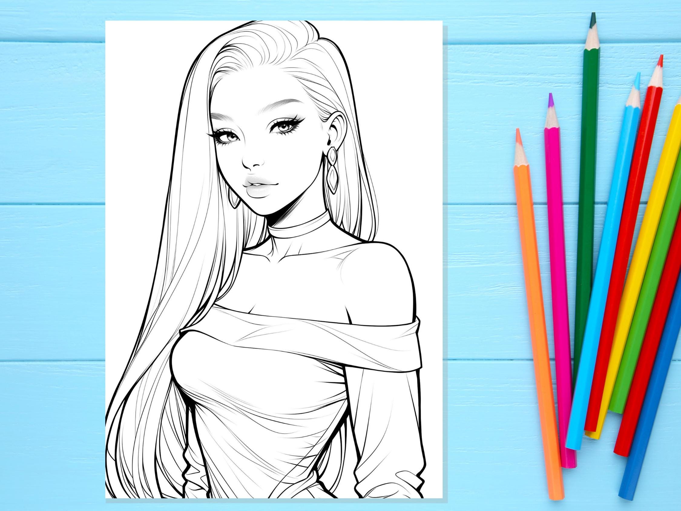 Baddie Coloring Pages - 31 Page Fierce and Empowering Digital Colouring ...