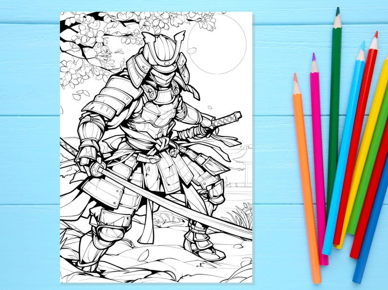 Samurai Coloring Pages – 31 Printable Sheets of Japanese Warriors ...