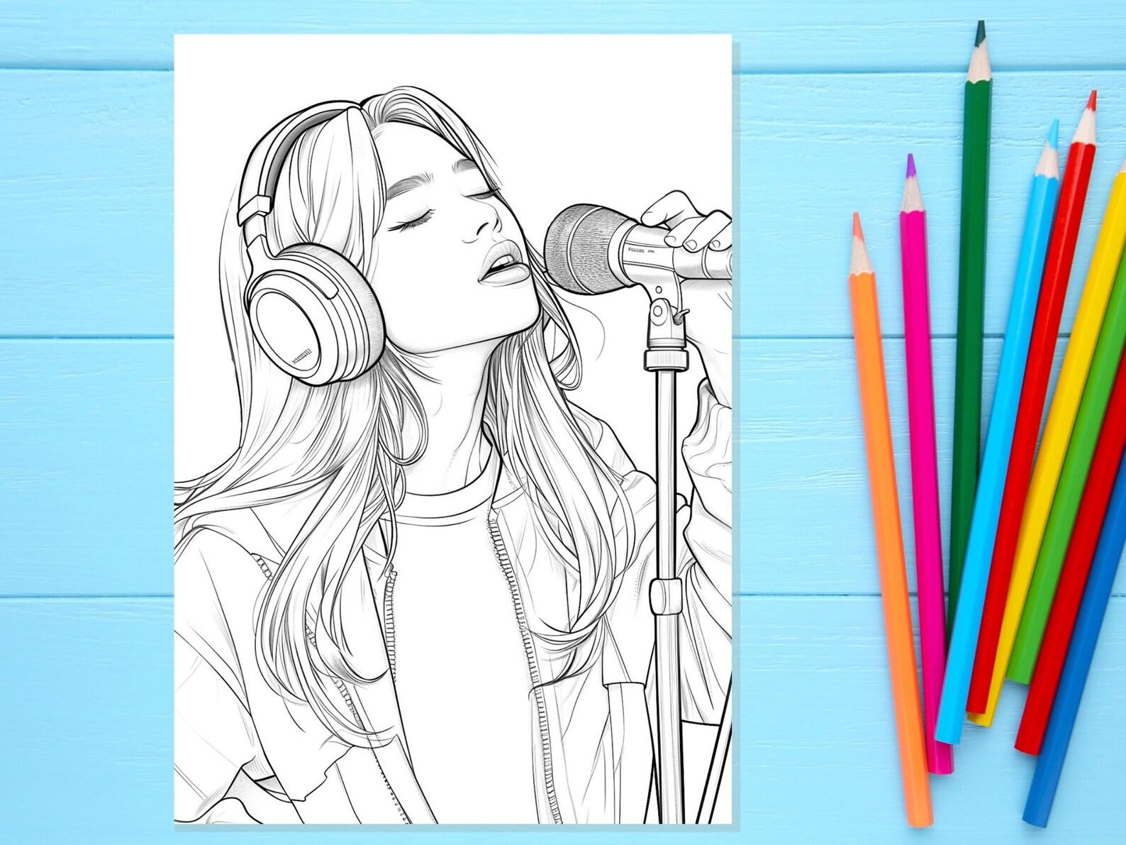 K-pop Coloring Book Pages - 31 Page Digital Colouring Book, Printable ...