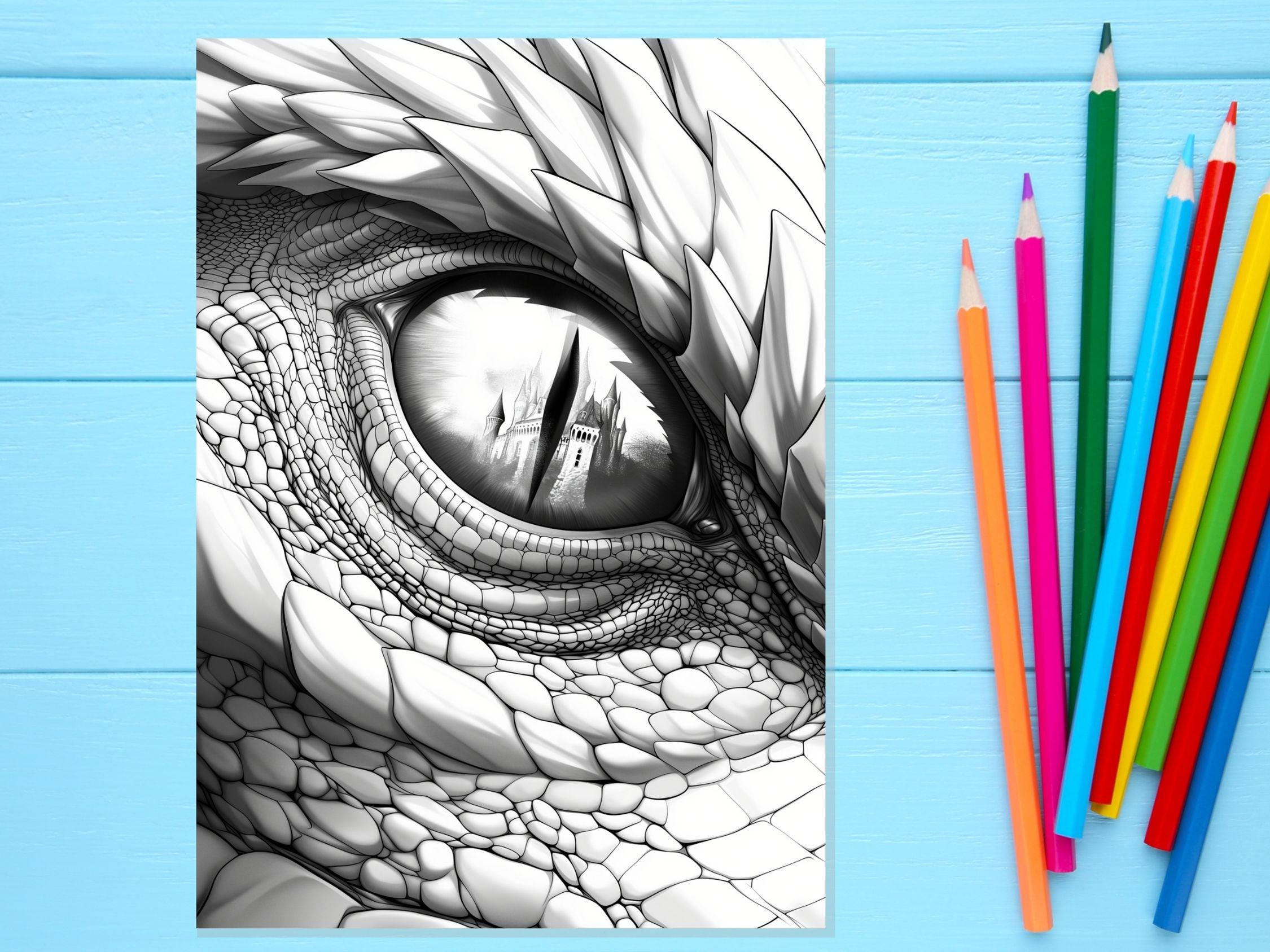 Onyx Storm Coloring Book, Fantasy Art, Dragons, Violet, Xaden (digital ...