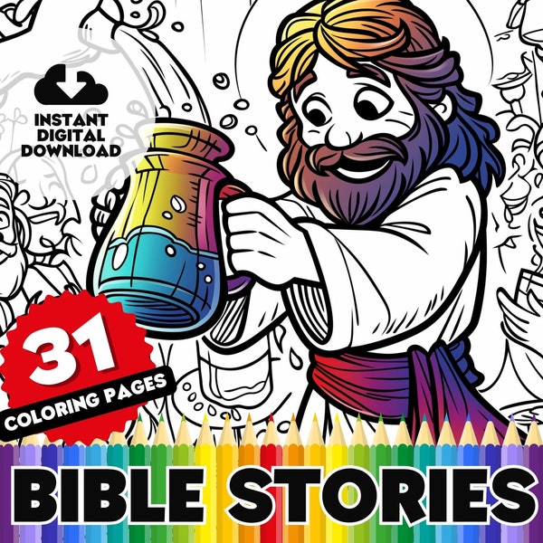 Coloring Pages Bible Stories - Etsy