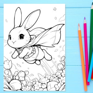 Bunny Coloring Book, 31 Printable Pages (digital Download) - Etsy
