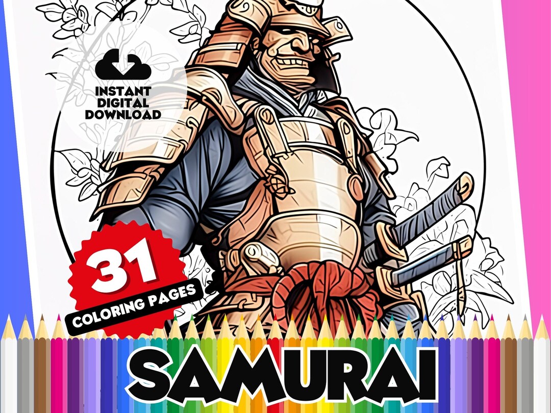 Samurai Coloring Pages – 31 Printable Sheets of Japanese Warriors ...