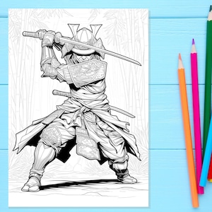 Samurai Coloring Pages – 31 Printable Sheets of Japanese Warriors ...
