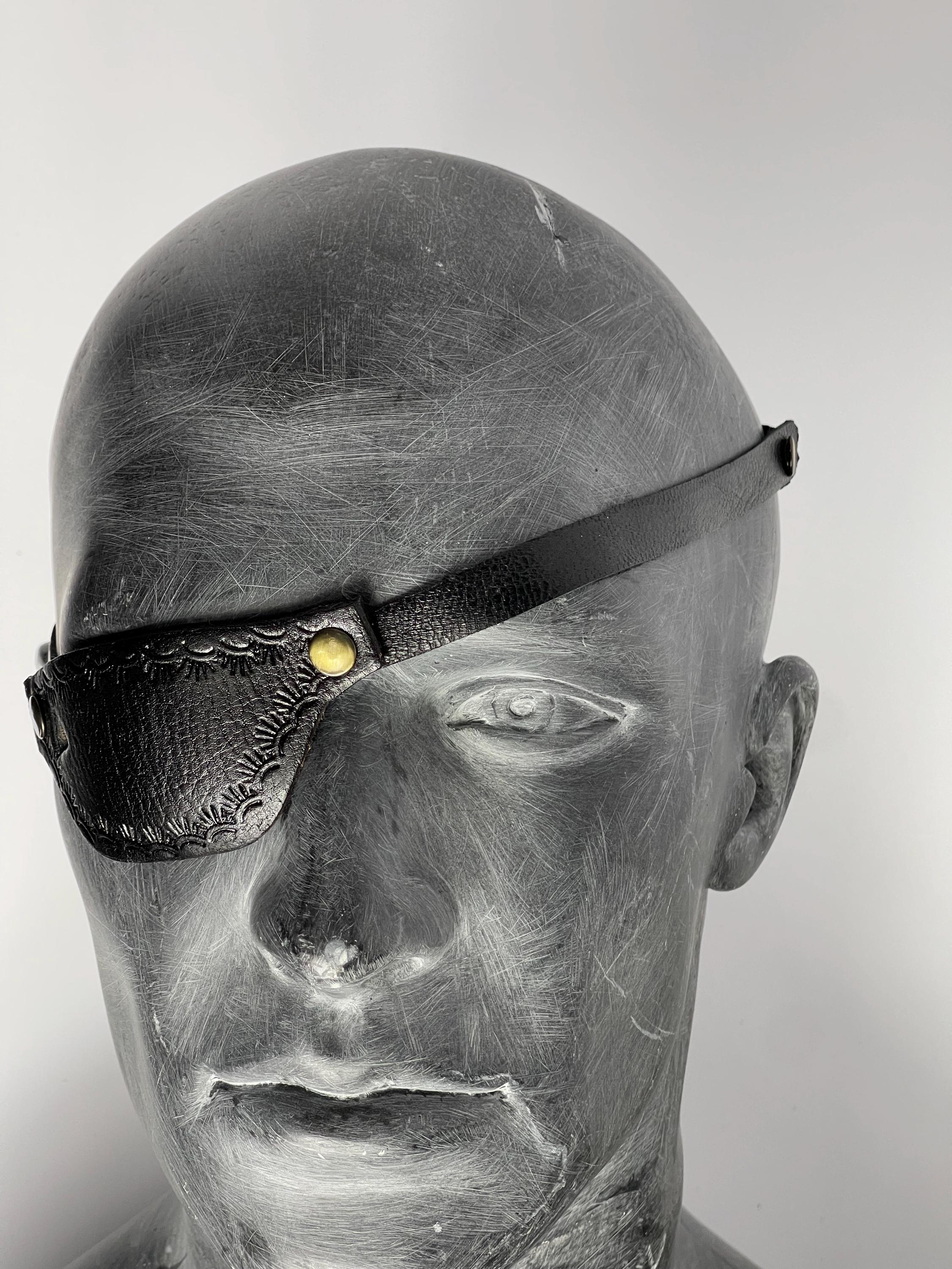 Leather Eye Patch, Eye Patch, Man Eye Patch, Woman Eye Patch, Brown Eye ...