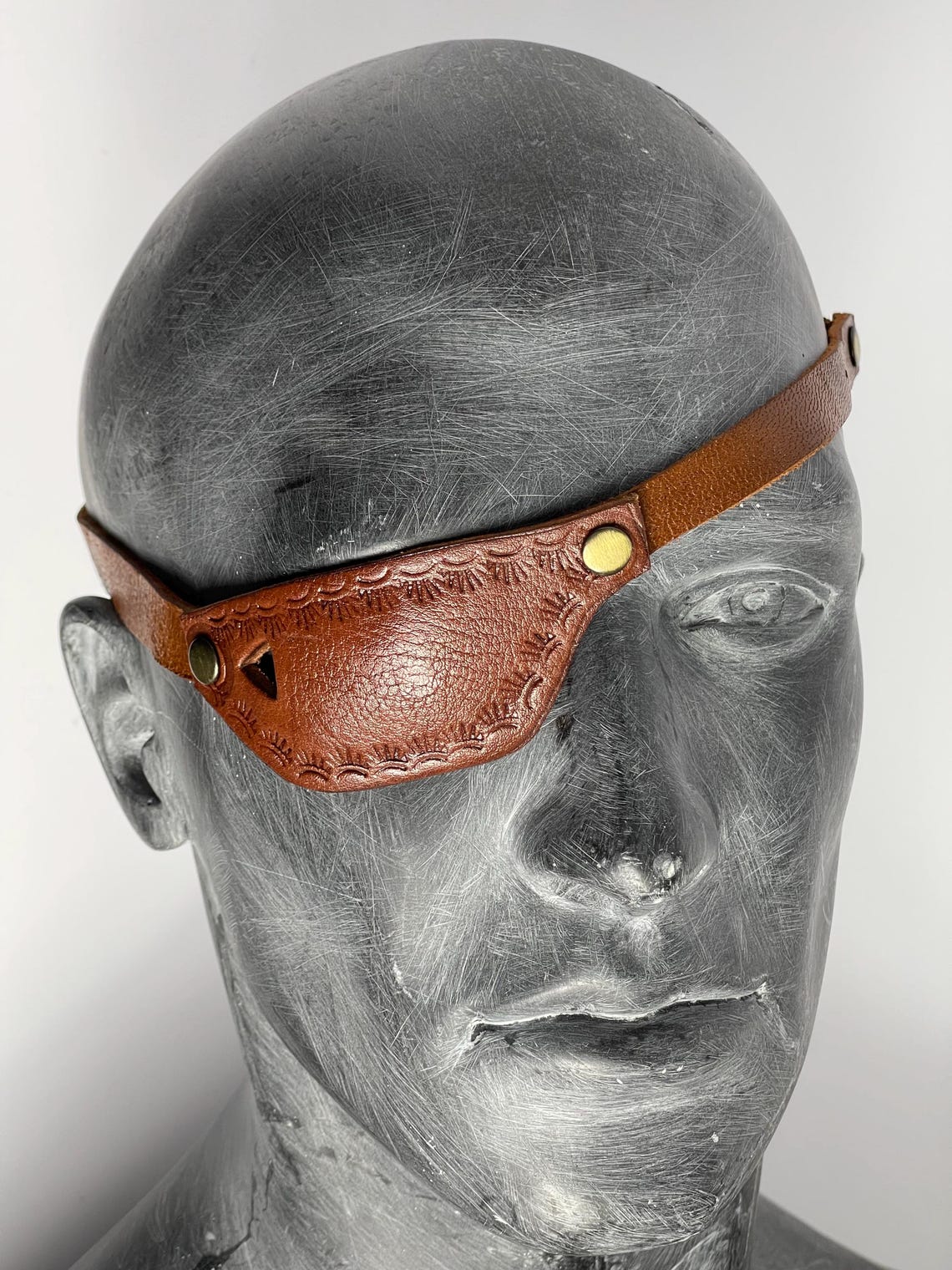 Leather Eye Patch, Eye Patch, Man Eye Patch, Woman Eye Patch, Brown Eye ...