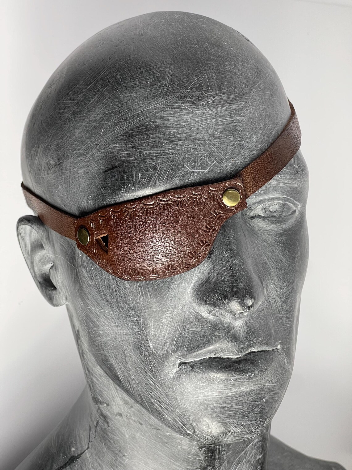 Leather Eye Patch, Eye Patch, Man Eye Patch, Woman Eye Patch, Brown Eye Patch, Slim Eye Patch ...