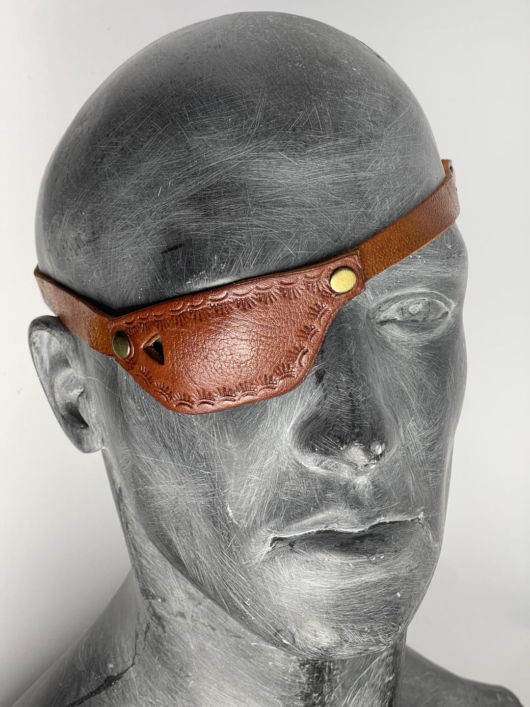 Leather Eye Patch, Eye Patch, Man Eye Patch, Woman Eye Patch, Brown Eye ...