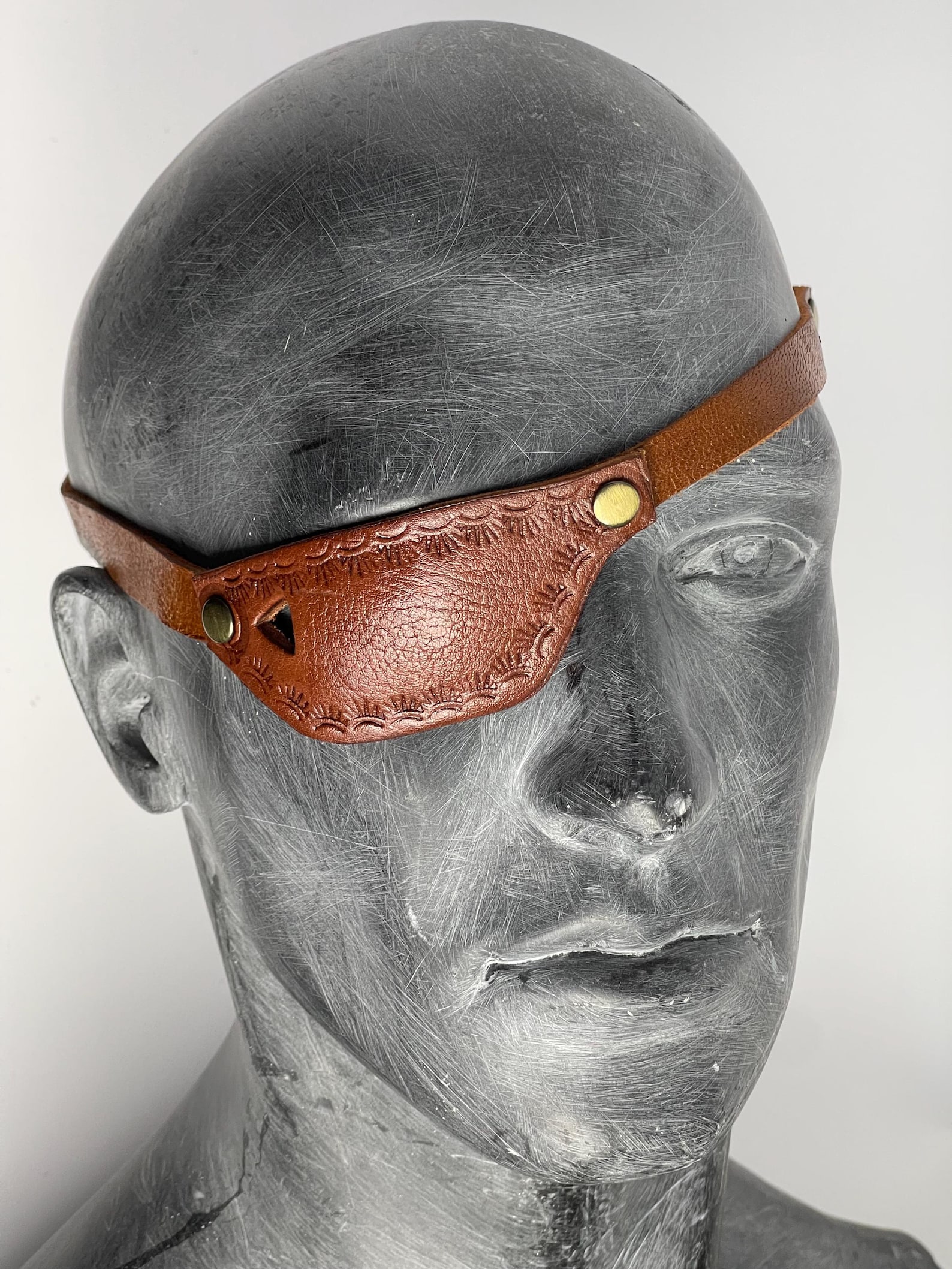 Leather Eye Patch, Eye Patch, Man Eye Patch, Woman Eye Patch, Brown Eye ...