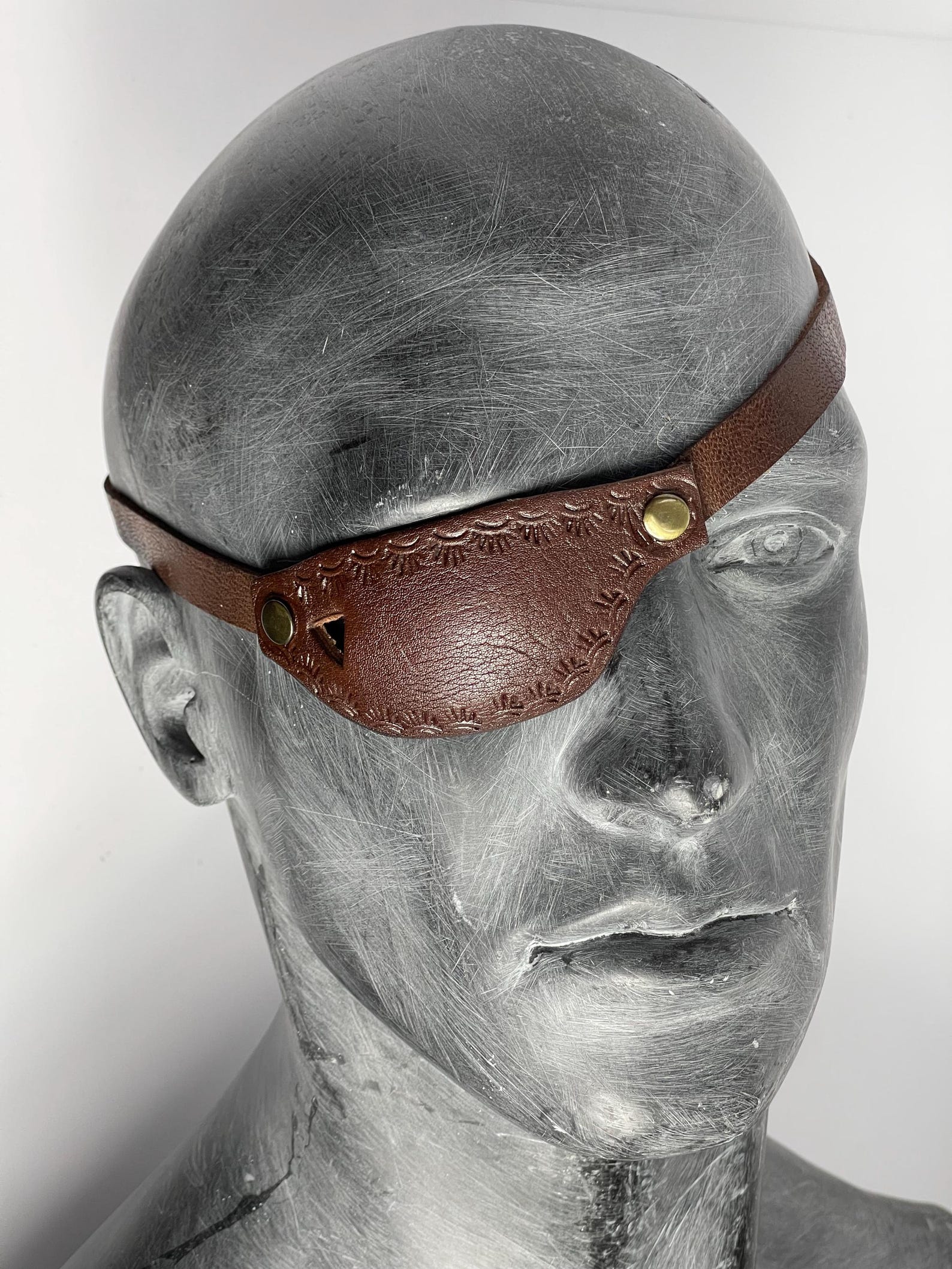 Leather Eye Patch, Eye Patch, Man Eye Patch, Woman Eye Patch, Brown Eye ...