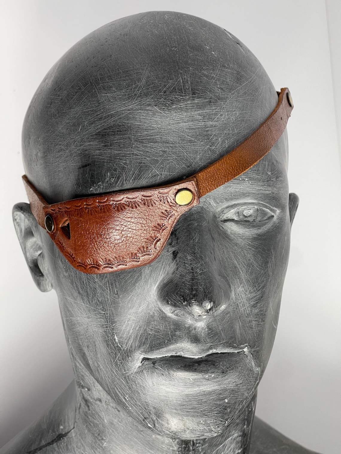 Leather Eye Patch, Eye Patch, Man Eye Patch, Woman Eye Patch, Brown Eye ...