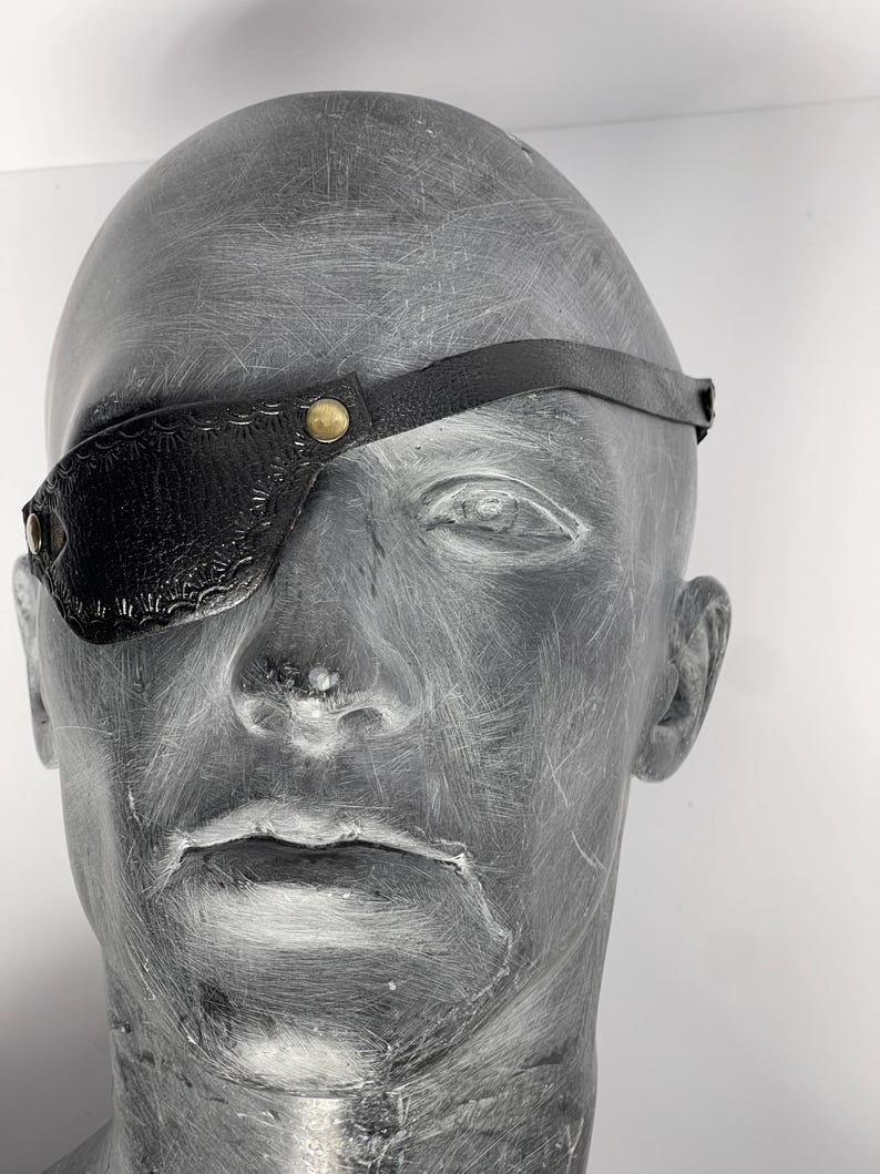 Leather Eye Patch, Eye Patch, Man Eye Patch, Woman Eye Patch, Brown Eye ...