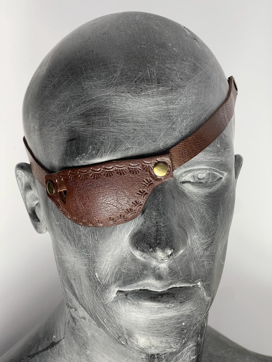 Leather Eye Patch, Eye Patch, Man Eye Patch, Woman Eye Patch, Brown Eye ...