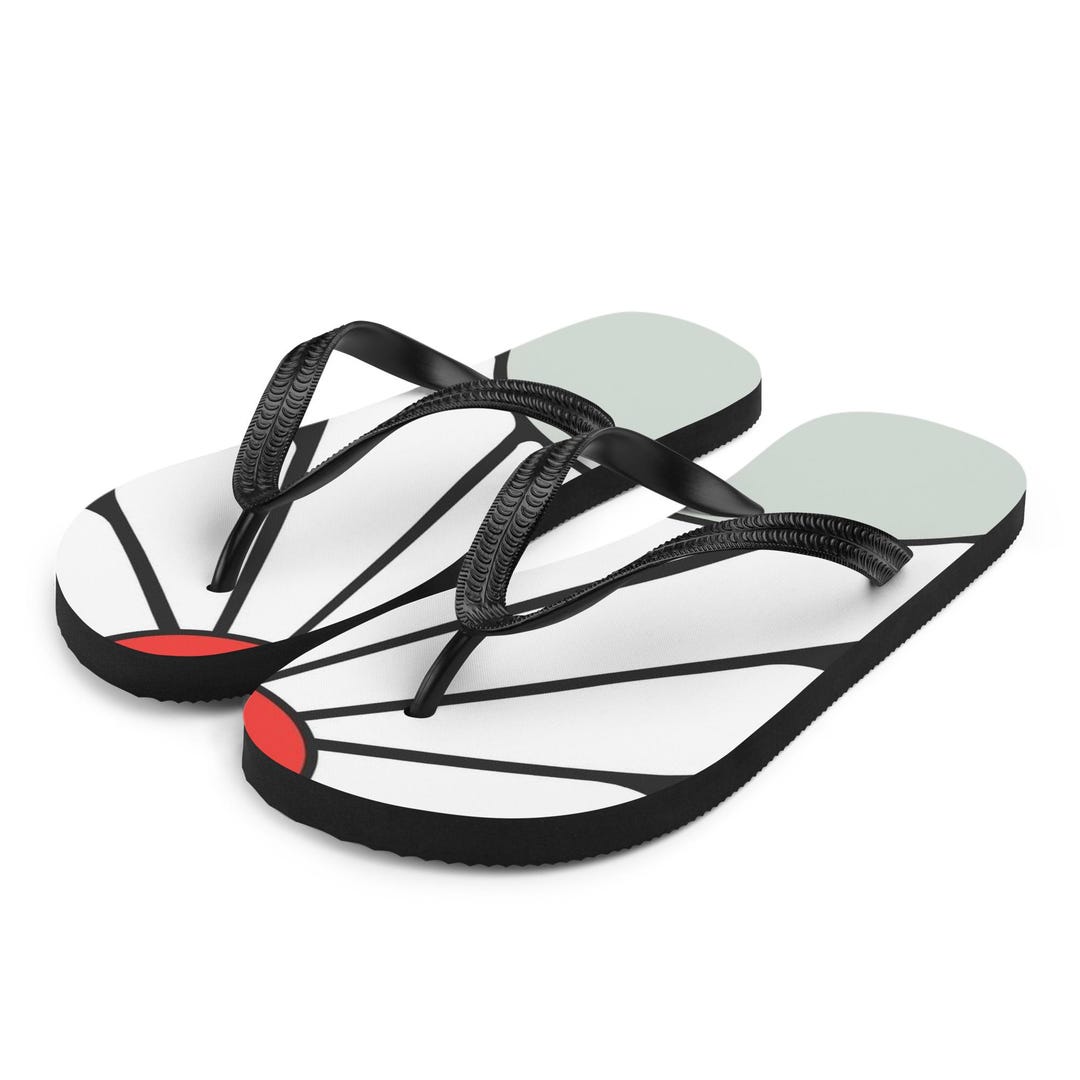 Anime Hanafuda Inspired Flip Flops Anime Manga Fans - Etsy