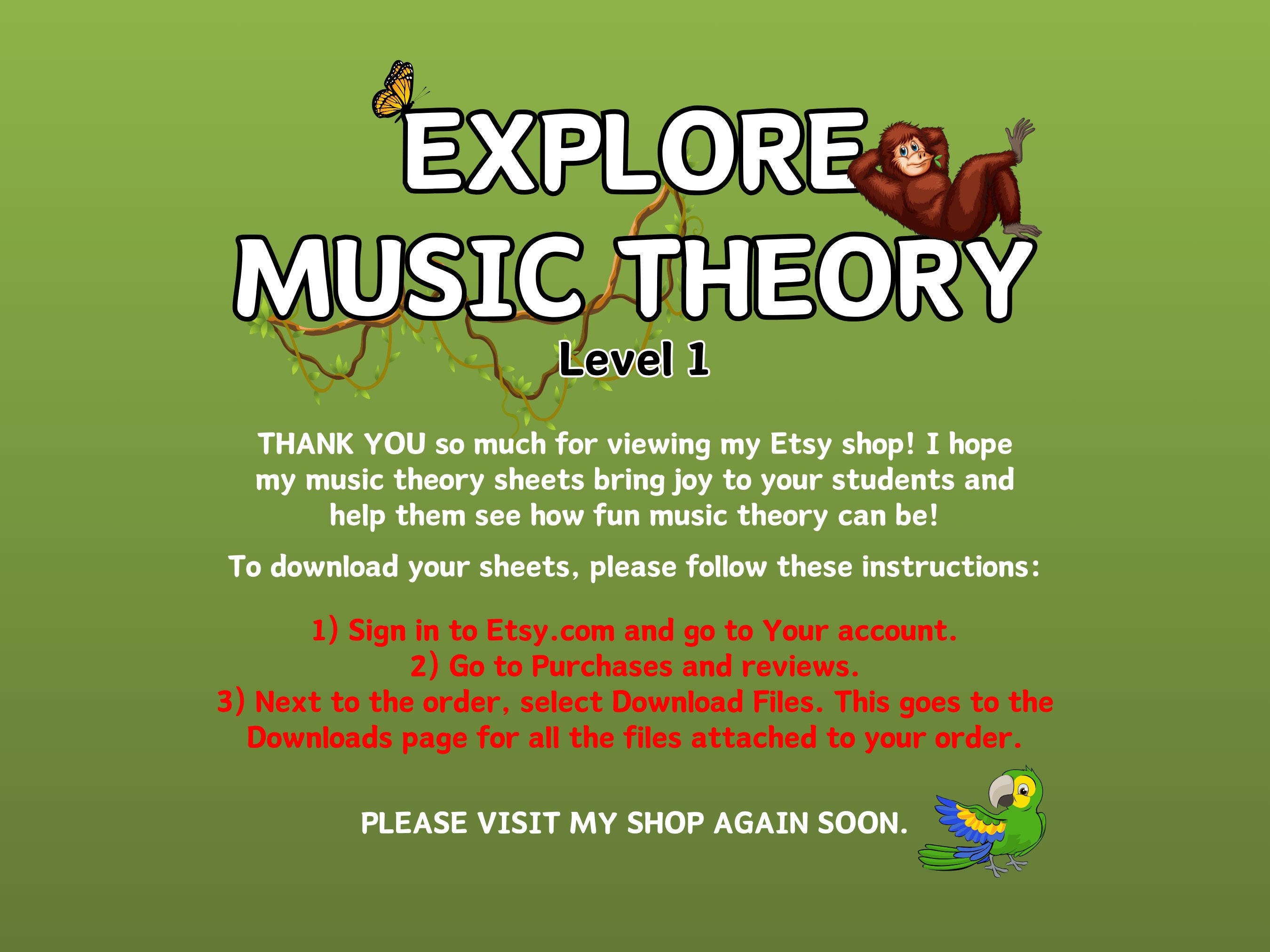 Beginner Music Theory COMPLETE BOOK PDF Printable Music Theory Sheet ...